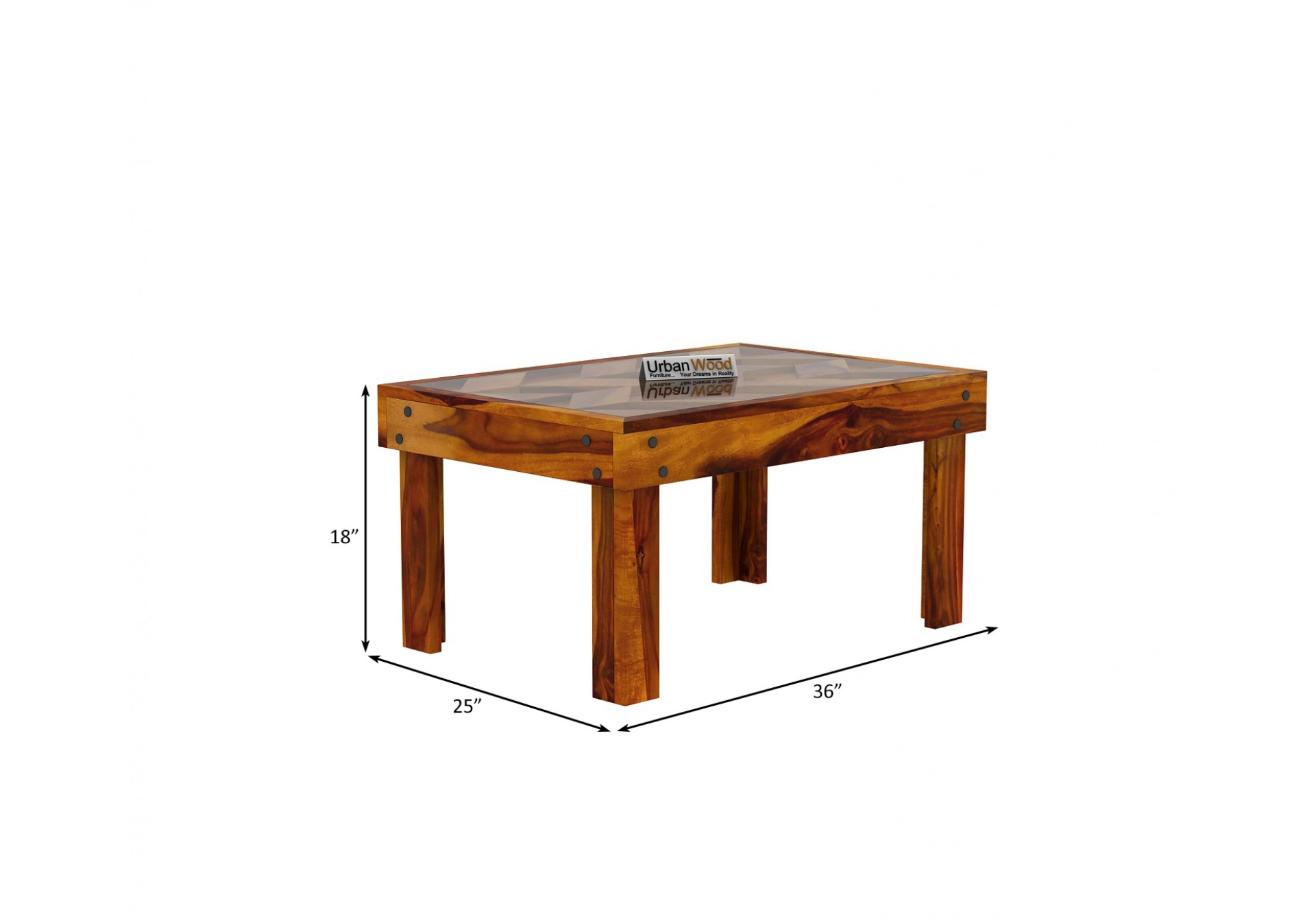 Buy Trace Coffee Table ( Honey Finish ) Online in India | UrbanWood